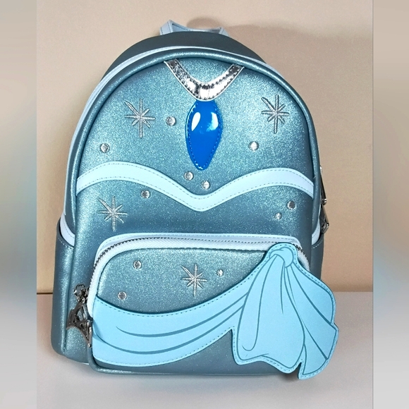Loungefly | Bags | Disney Princess Tiana Shimmery Blue Gown Backpack ...